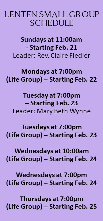 SMALL GROUPS ~ Linthicum Heights United Methodist Church